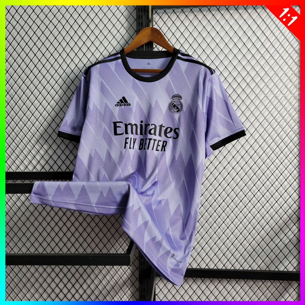 camisa de time real madrid roxo chama | Shopee Brasil