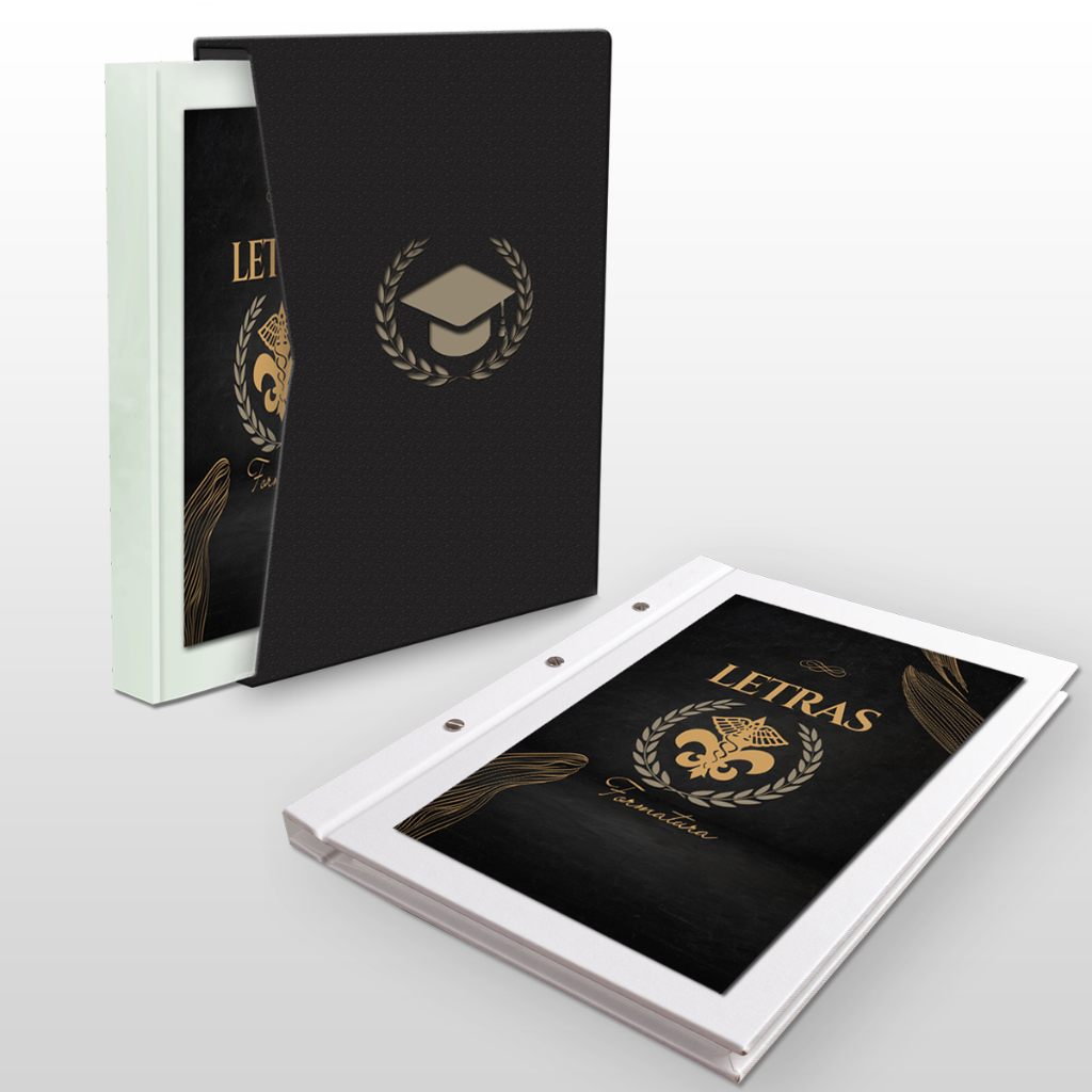 Álbum 20x30 Formatura de Letras Luxo - Completo com os plásticos para ...
