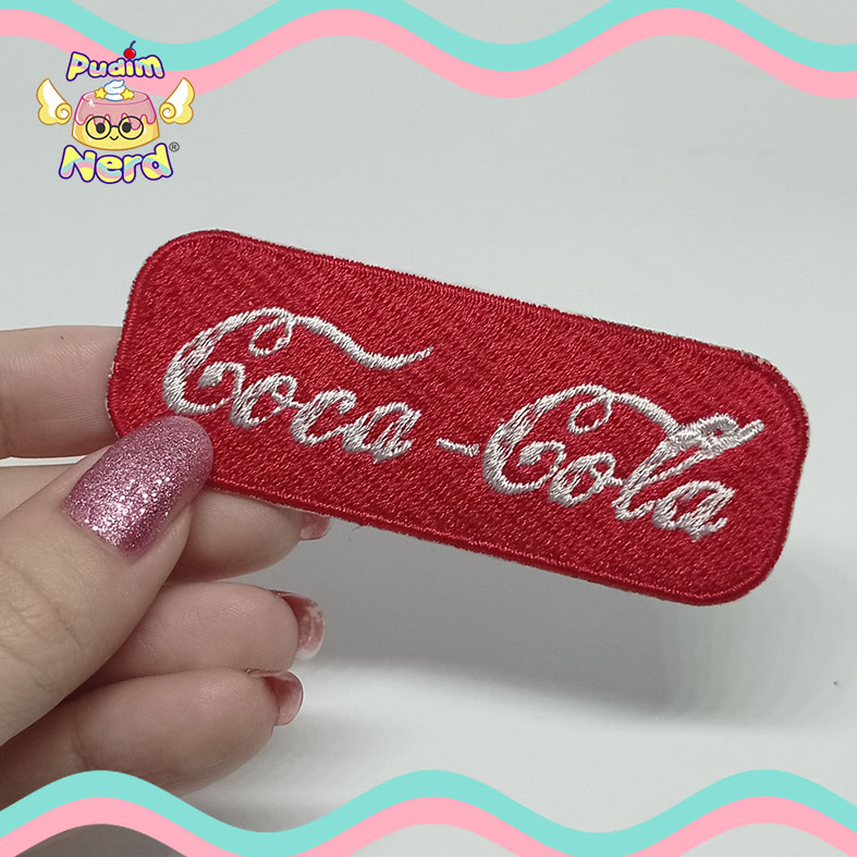 Patch Aplique Coca Coke Cola com termocolante logomarca | Shopee Brasil