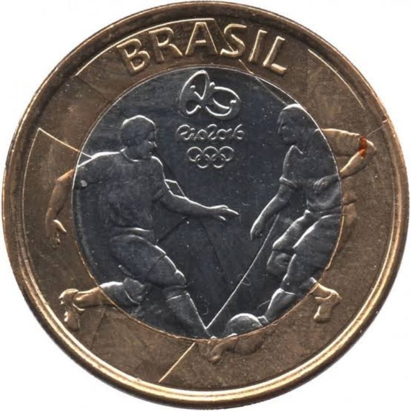 Moeda Comemorativa Olimpíadas Futebol | Shopee Brasil