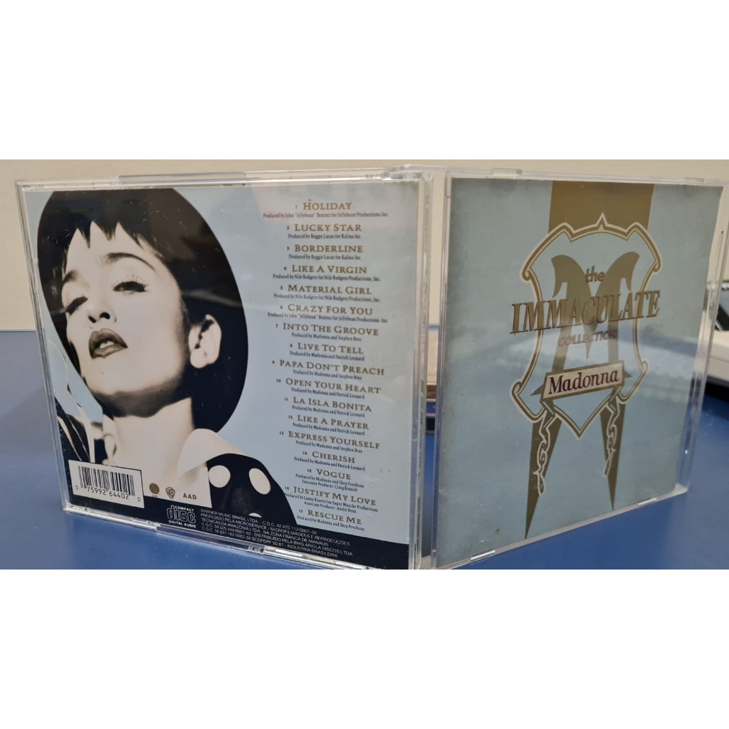 *CD Madonna The imaculate collection 1990- Ótimo estado | Shopee Brasil