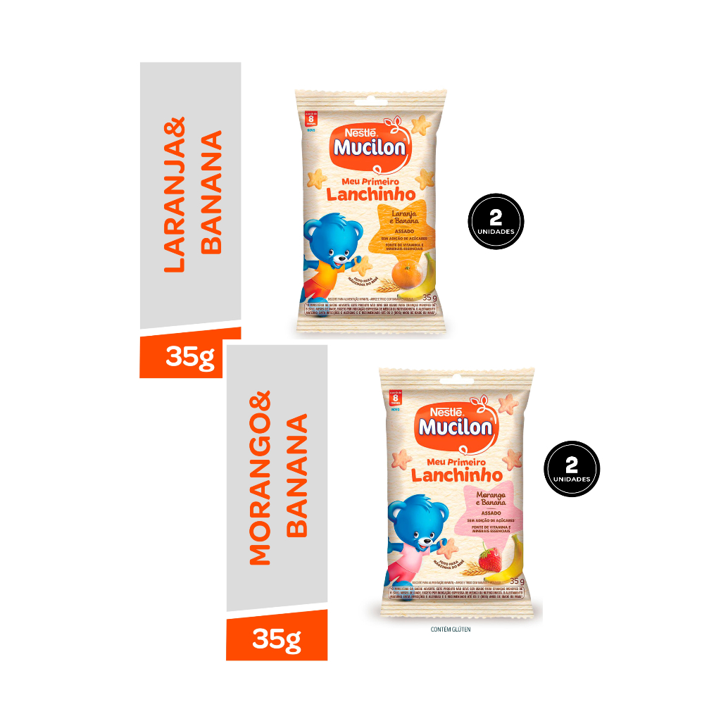 Meu Primeiro Lanchinho Mucilon Nestle 35g Biscoito para Alimentação ...