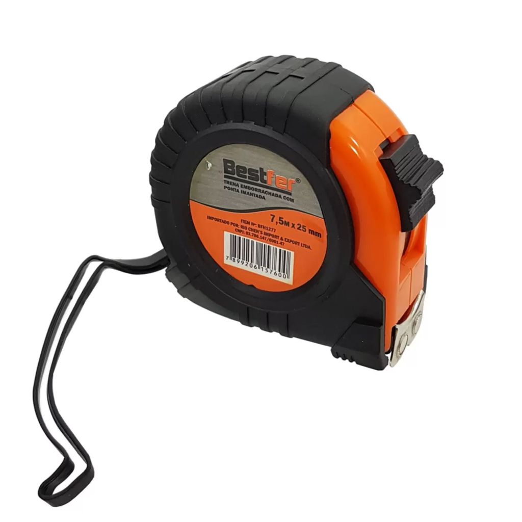 Trena Métrica 5m com trava Bestfer | Shopee Brasil