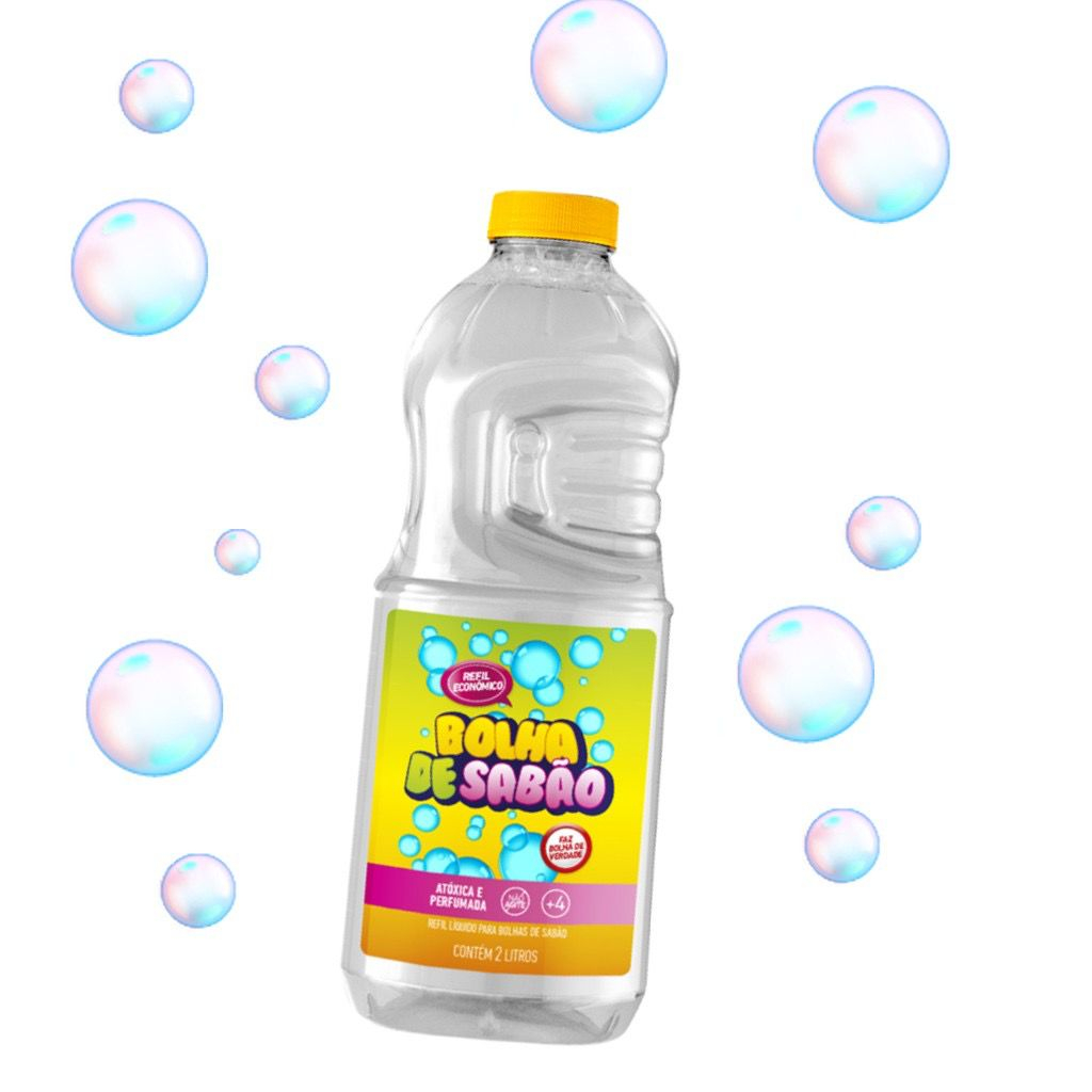 Refil Liquido Para Maquina De Fazer Bolhas De Sabão | Shopee Brasil