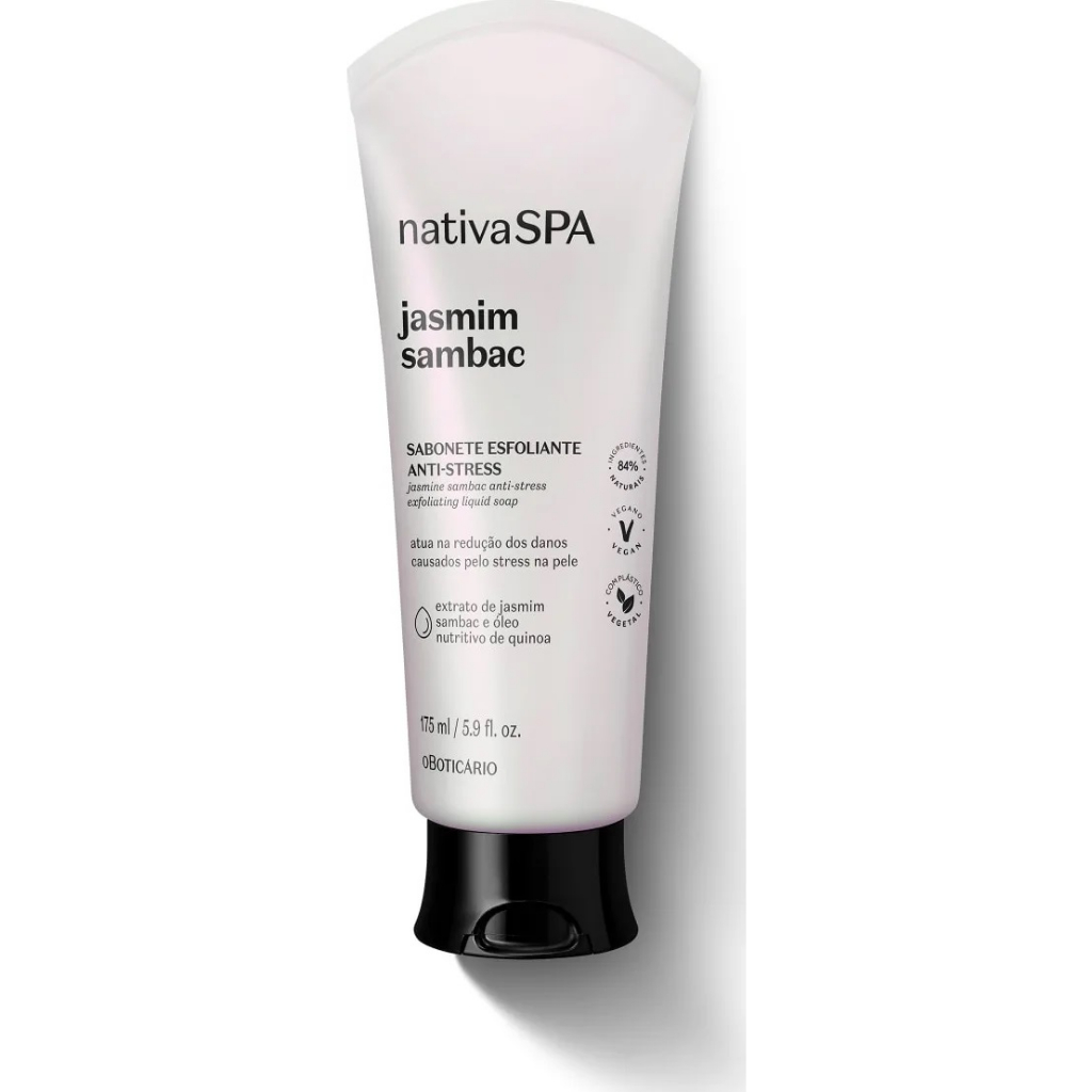 Sabonete Líquido Esfoliante Corporal Anti-stress Nativa SPA Jasmim ...