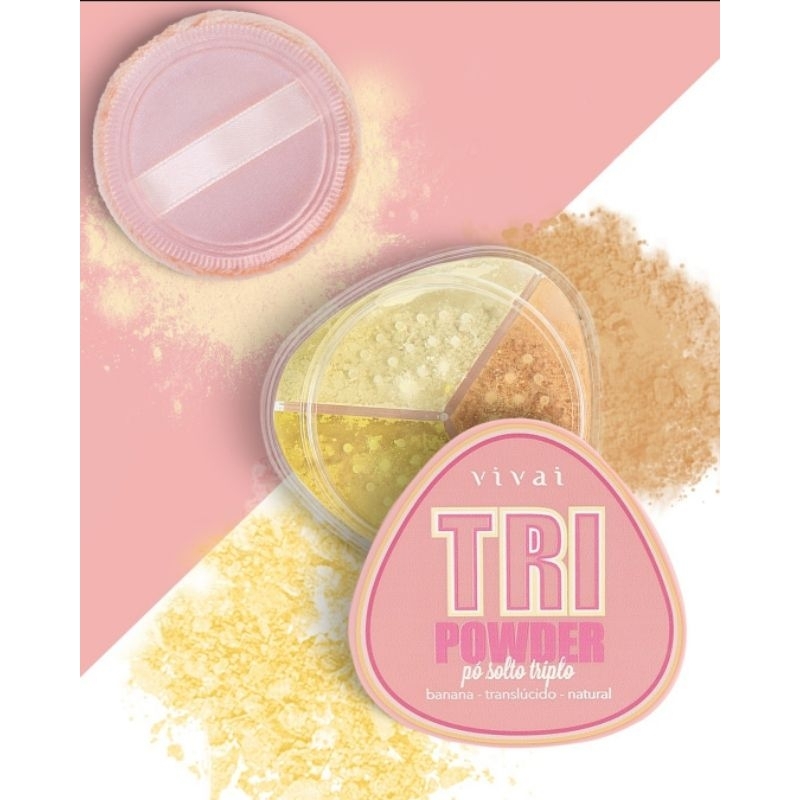 Tri Powder Translúcido, natural e banana ( vivai ) | Shopee Brasil