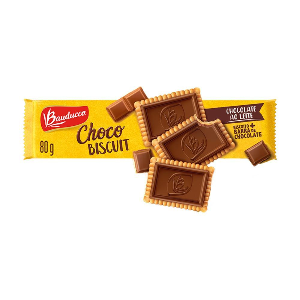 Biscoito Chocolate ao Leite Bauducco Choco Biscuit Pacote 80g Delicioso ...