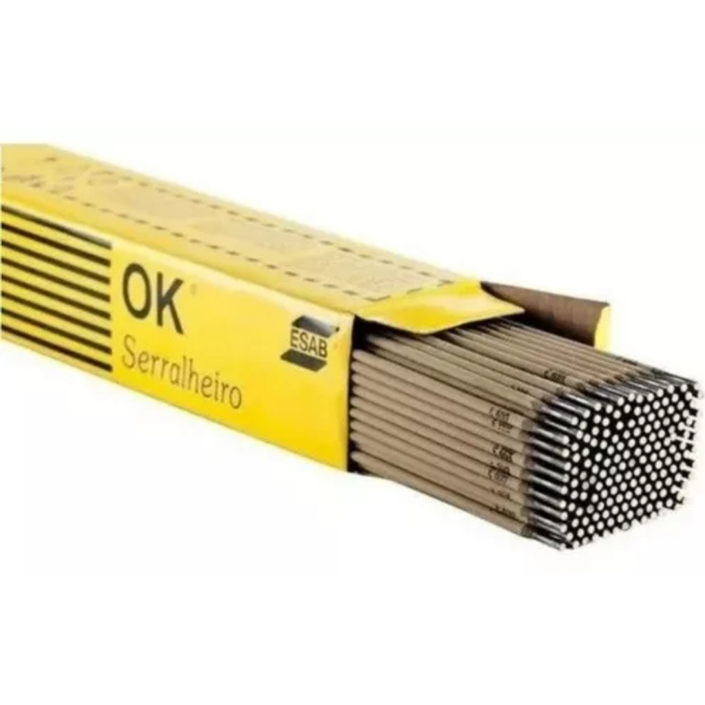 Eletrodo OK Serralheiro 1kg E6013 2,5mm Esab Para Metal Solda Elétrica ...