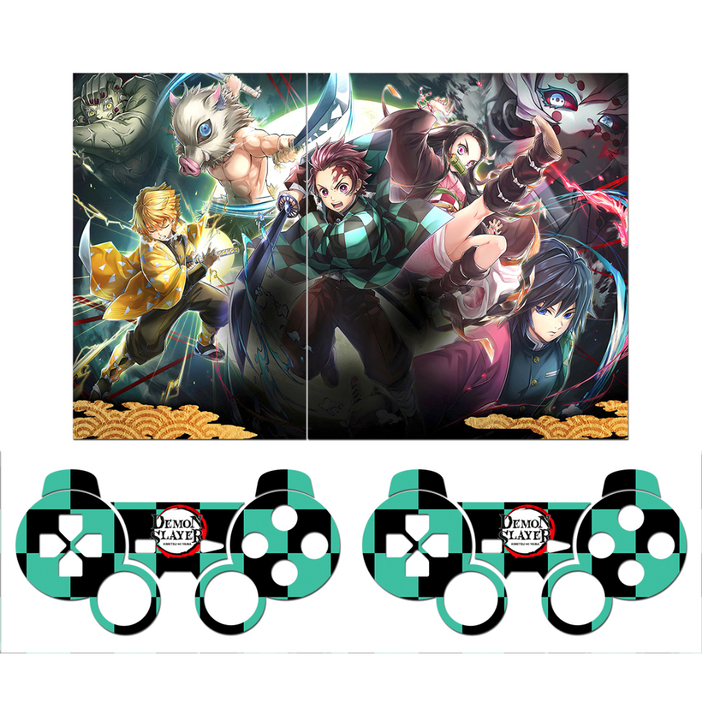 Skin adesiva para Playstation / PS2 Slim - Demon Slayer | Shopee Brasil