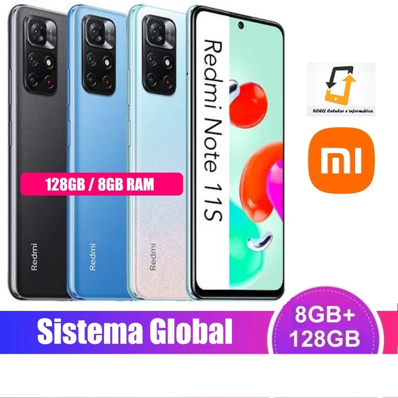 Xiaomi Redmi Note 11s Dual Sim 128GB / 8GB RAM Versão Global Original ...