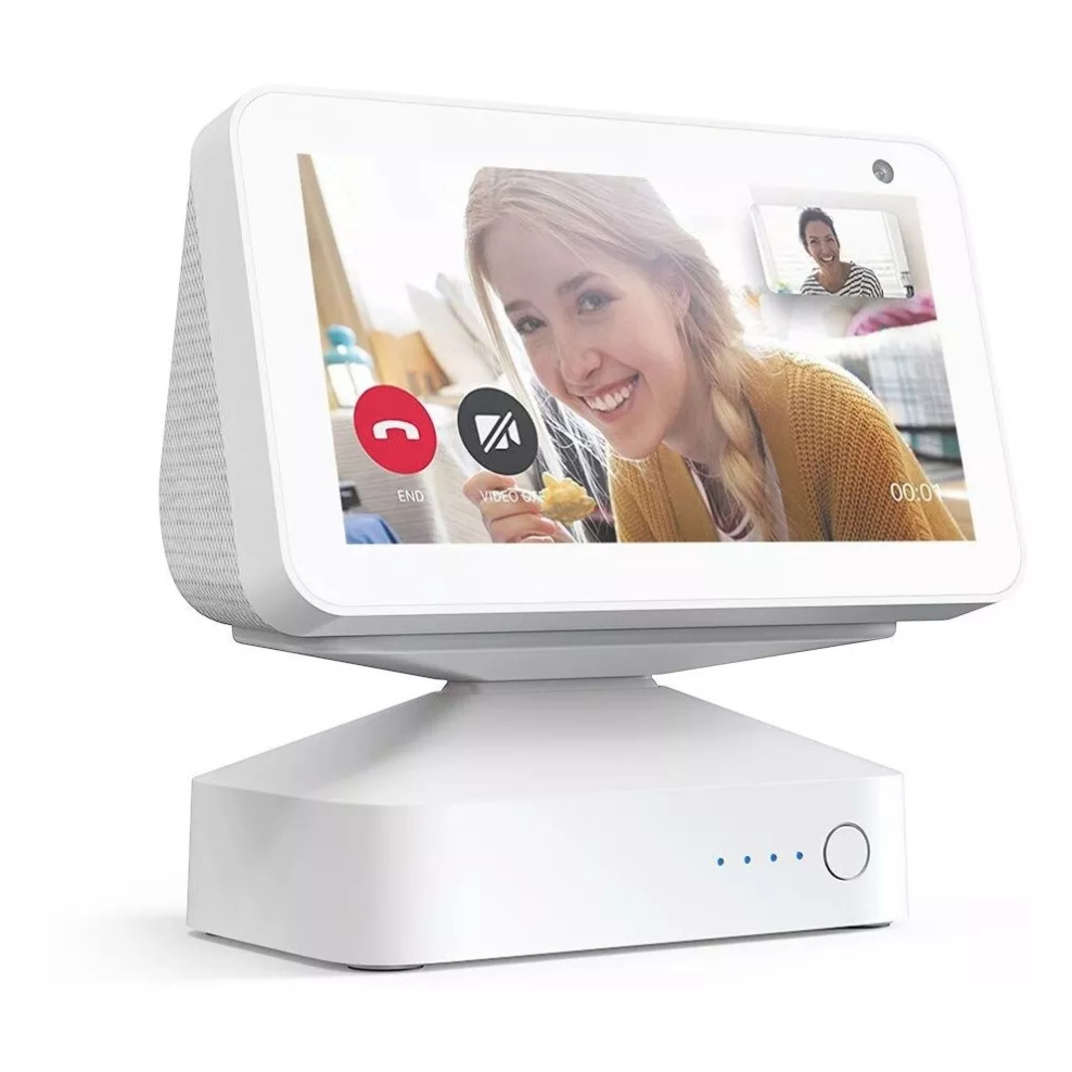 Suporte Base De Bateria Dock Station Branca Compatível Com Amazon Alexa ...