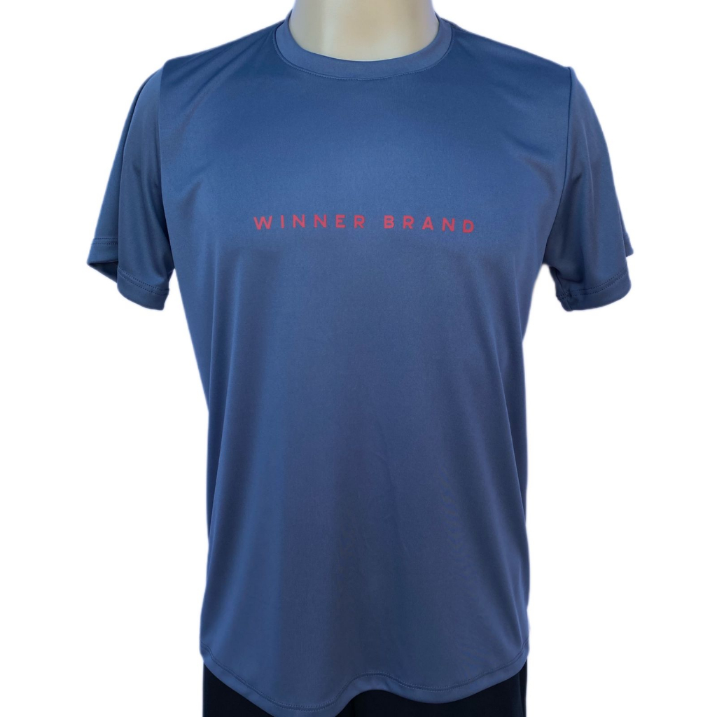 Camiseta Dry Fit Cinza Winner Brand | Shopee Brasil