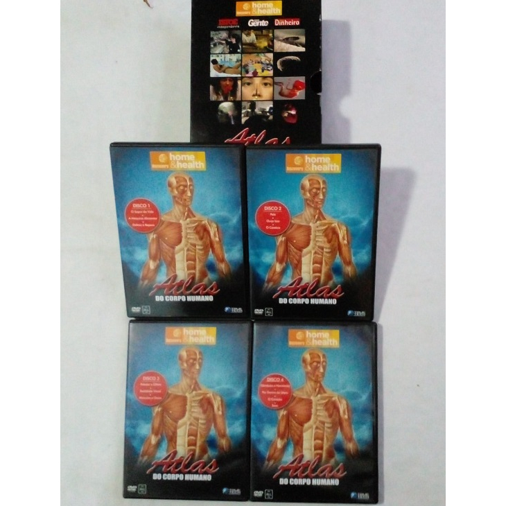 Box DVD Atlas do Corpo Humano - Discovery Channel - 4 DVDs | Shopee Brasil