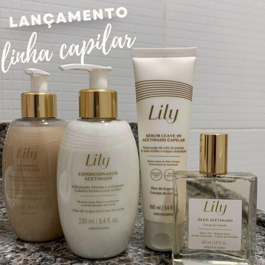 Linha Capilar Lily - oBoticário | Shopee Brasil