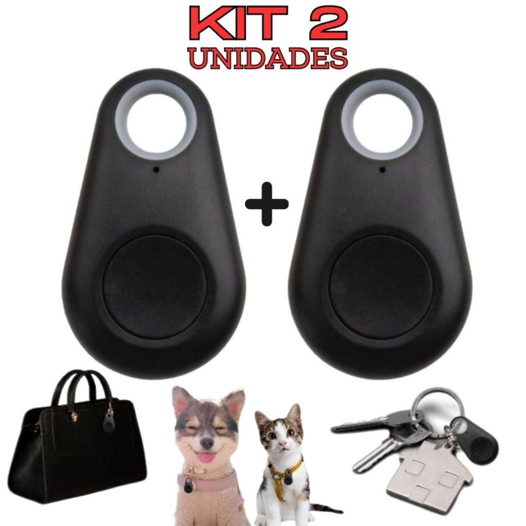 Kit 2 Rastreador Bluetooth Celular Mini Gps Localizador Smart Tracking ...
