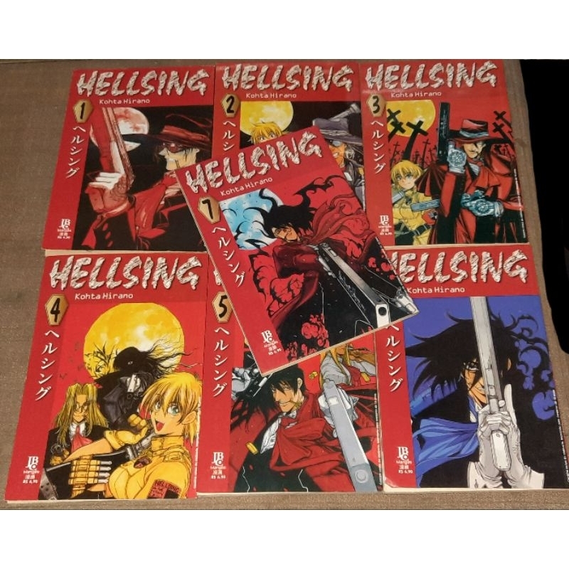 mangá Hellsing vol 1 ao 7 ref 992 | Shopee Brasil