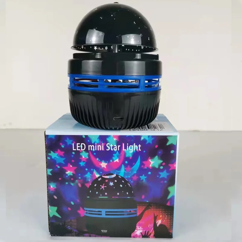 Mini LED Projetor Luminária Planetário Abajour Estrela e Lua 360 ...
