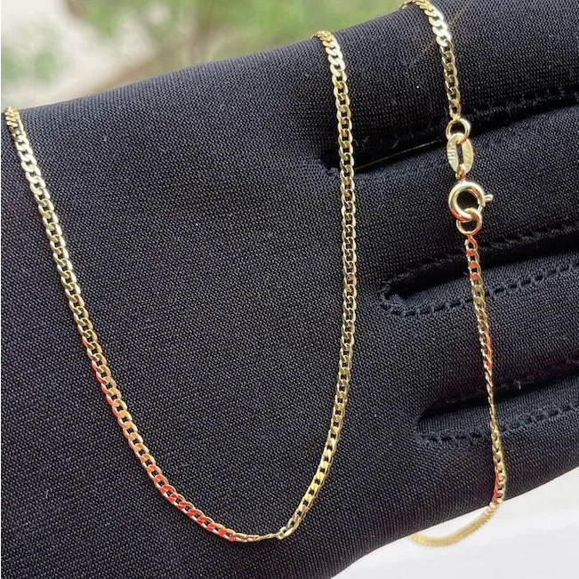 Corrente Grumet 2mm 60cm (Fecho Tradicional) (TAG 18k) (Banho Ouro 18k) | Shopee Brasil