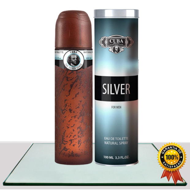 Cuba Silver Eau De Toilette Masculino 100ml | Shopee Brasil