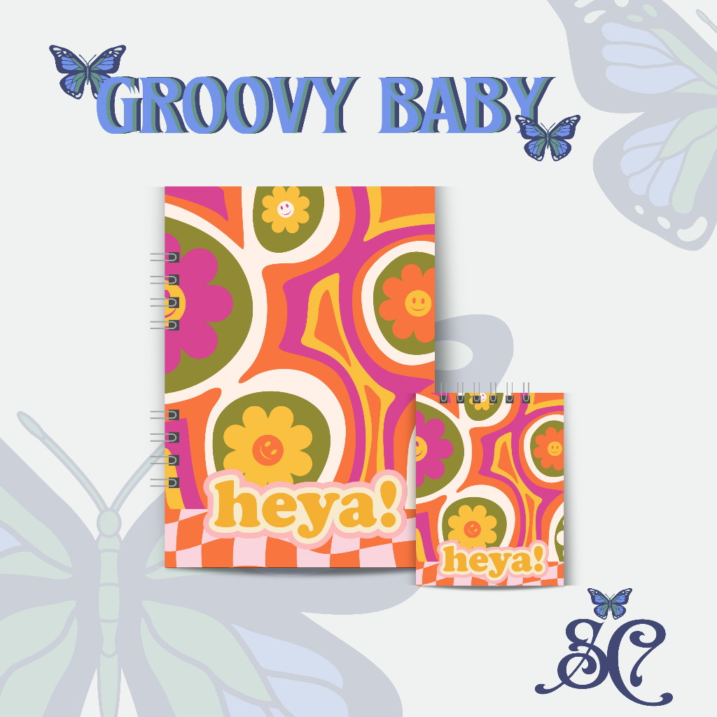 Caderno e Bloquinho Heya! (Coleção Groovy Baby) | Shopee Brasil