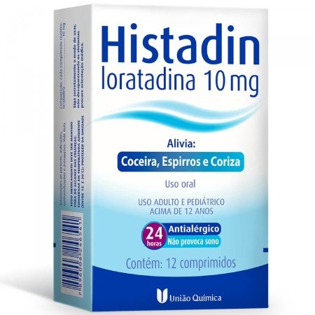 Histadin Loratadina 10mg 12 comprimidos | Shopee Brasil