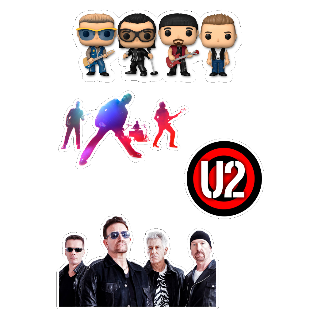 Topo de Bolo Banda U2 Topper de Bolo Bono Vox Personalizado | Shopee Brasil