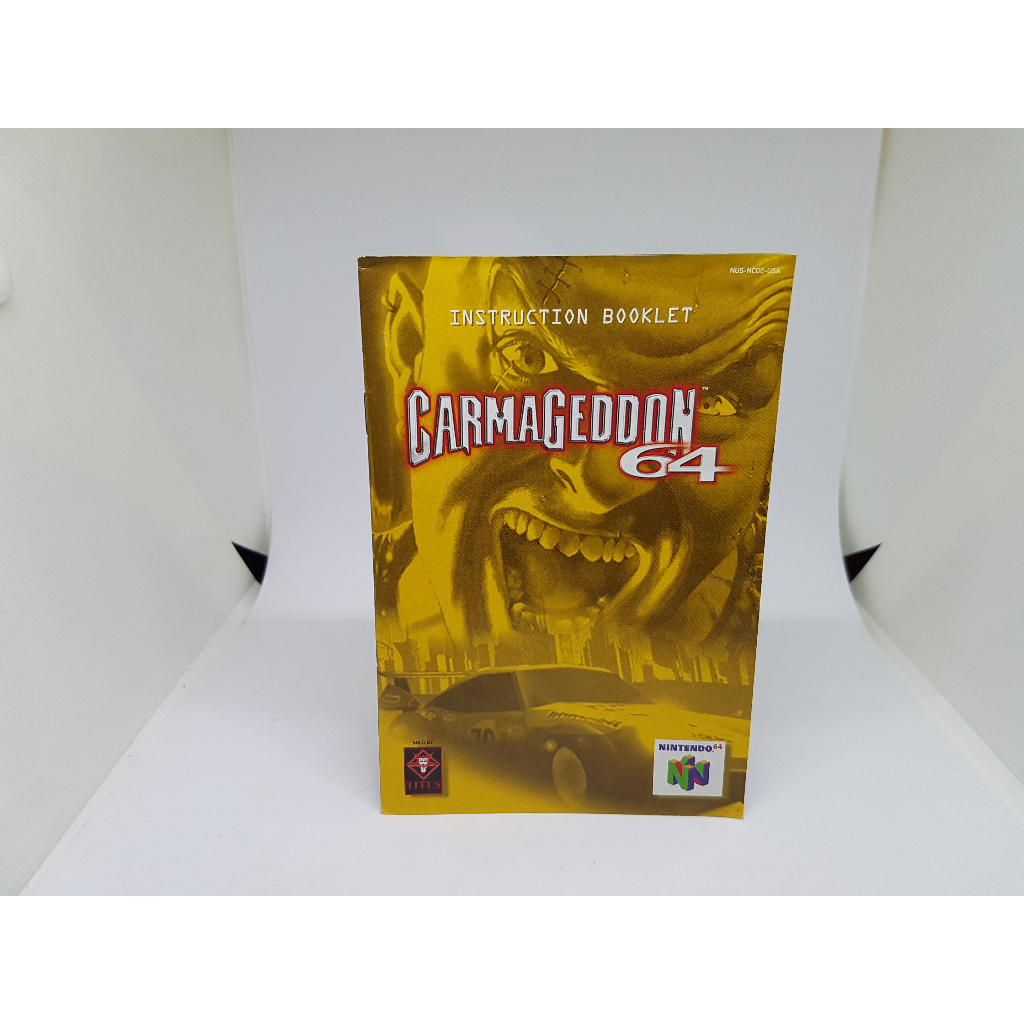 Apenas O Manual - Carmageddon 64 - Nintendo 64 - Original - ( USA ...