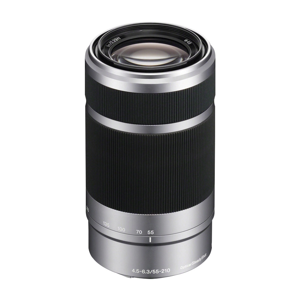 Lente Objetiva Sony Alpha SEL55210 E 55-210mm - SEL 55210 - Prata ...