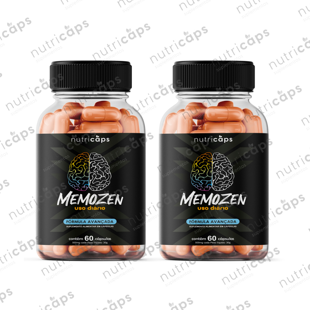 2 Memozen Original 60 Cápsulas - Nova Embalagem Memozil - Formula ...