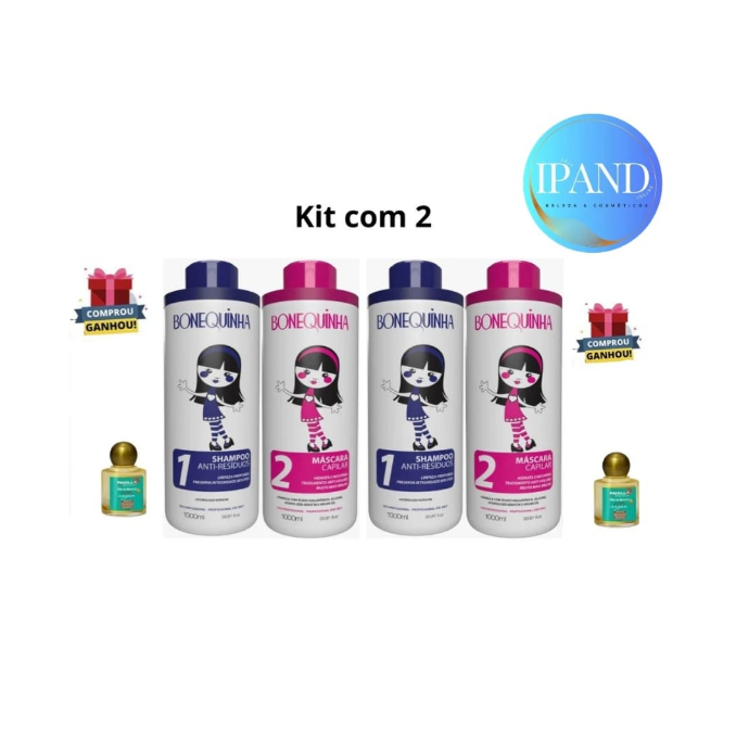 Kit Redutor Volume Bonequinha Escandalosa 2x1litro Maria Escandalosa ...