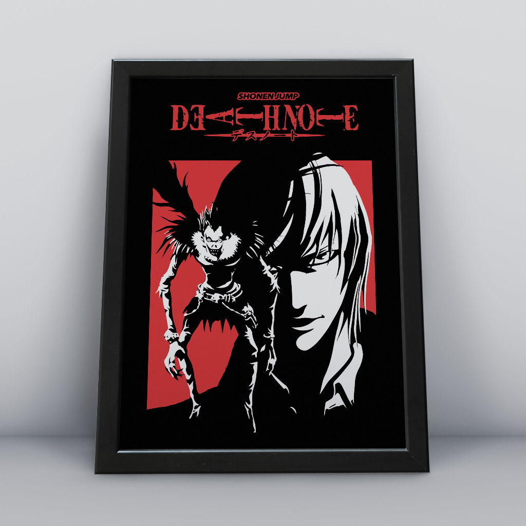 Quadro decorativo Death Note A4 ESCOLHA SUA IMAGEM | Shopee Brasil