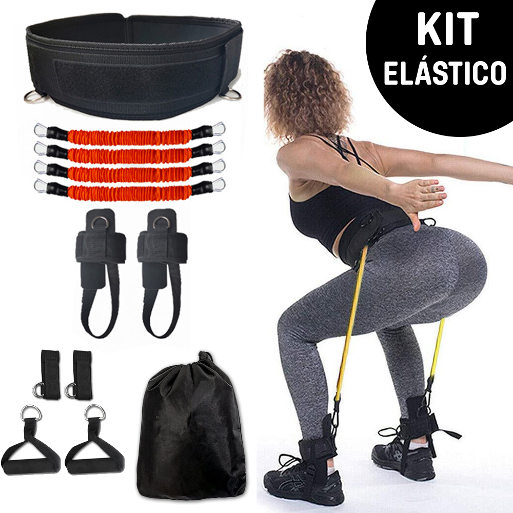 Kit Elástico Para Treinar Saltos Vertical High Jump Trainer Extensor ...