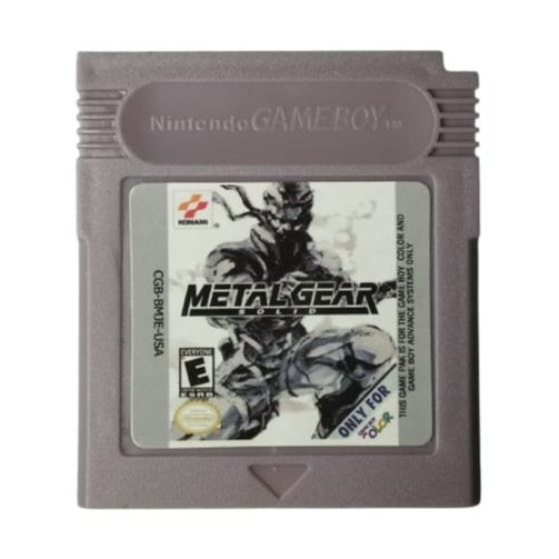 Jogo Metal Gear Solid Cartucho Salvando + Capinha Fita para Game Boy ...