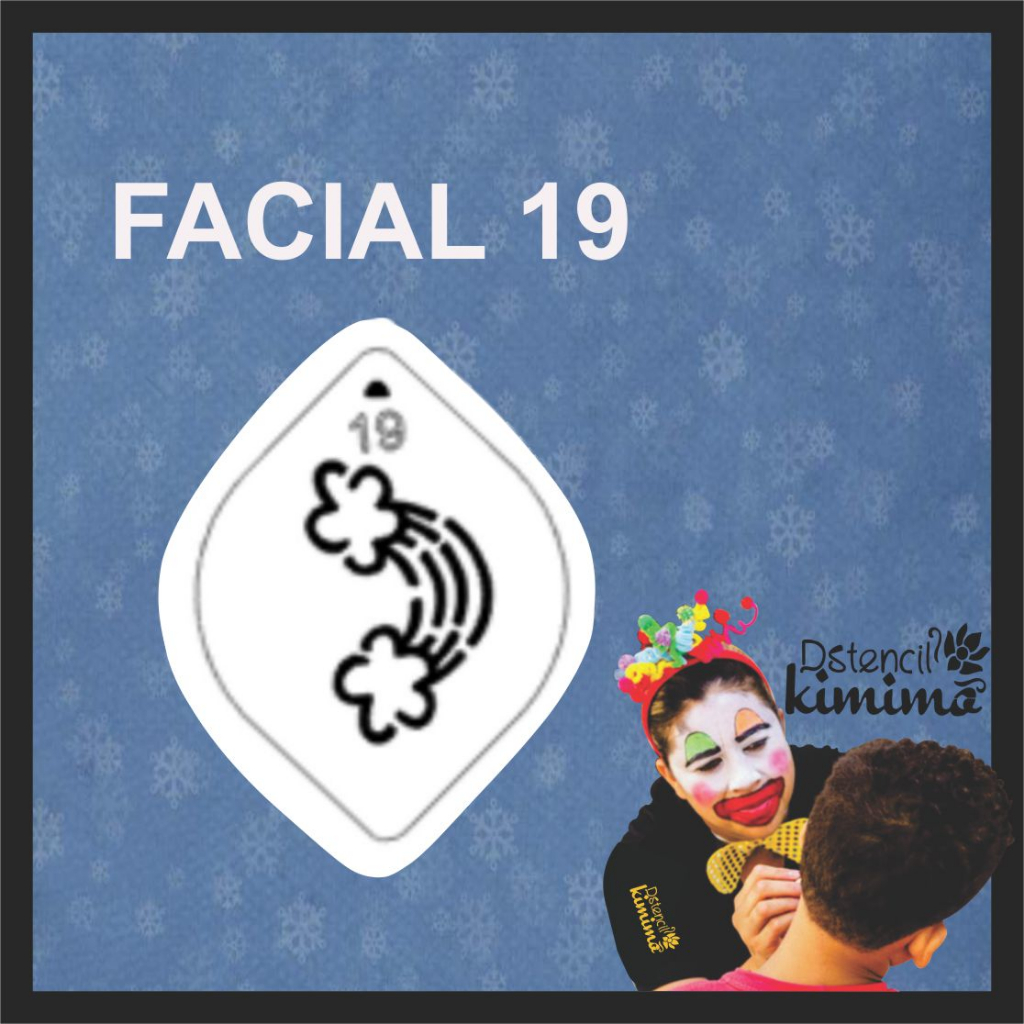 STENCIL PARA PINTURA FACIAL ARCO-ÍRIS FC19 | Shopee Brasil