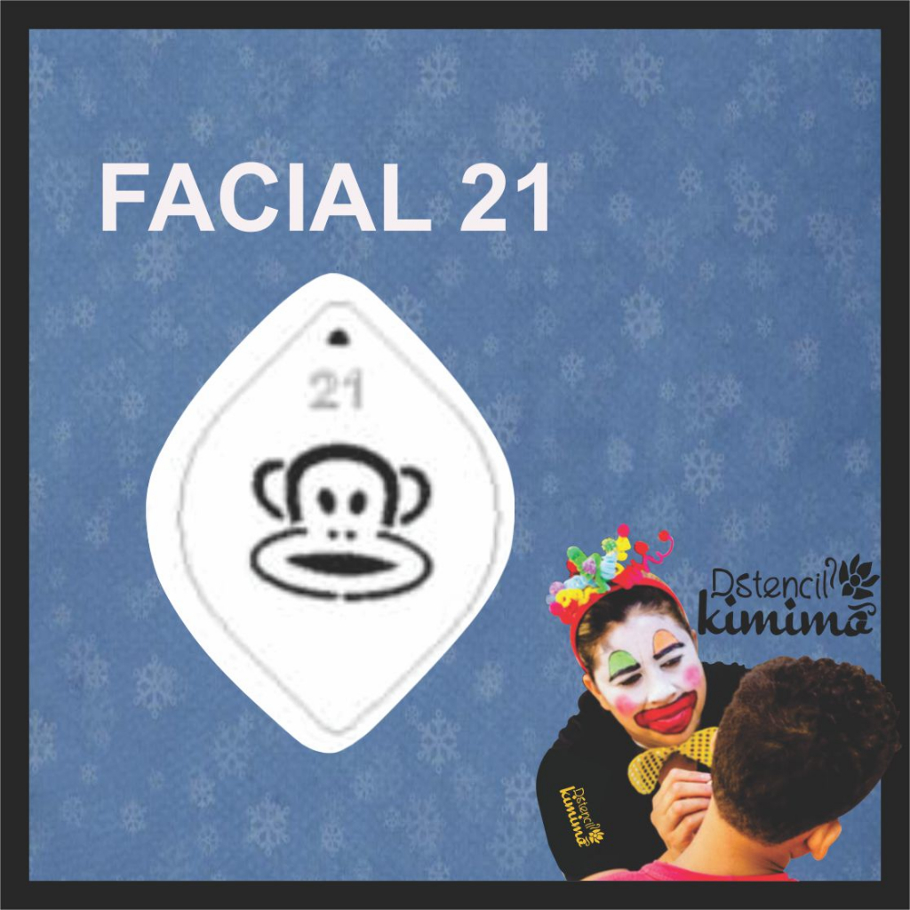 STENCIL PARA PINTURA FACIAL FC21 | Shopee Brasil