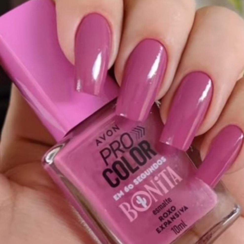 Esmalte Pro Color 60 Segundos Roxo Expansiva Avon | Shopee Brasil