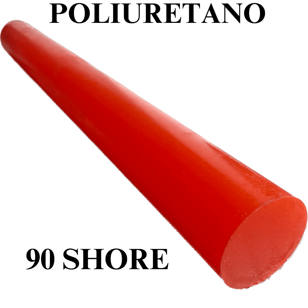 Tarugo de Poliuretano 40 x 500mm PU 90 Shore Vermelho | Shopee Brasil