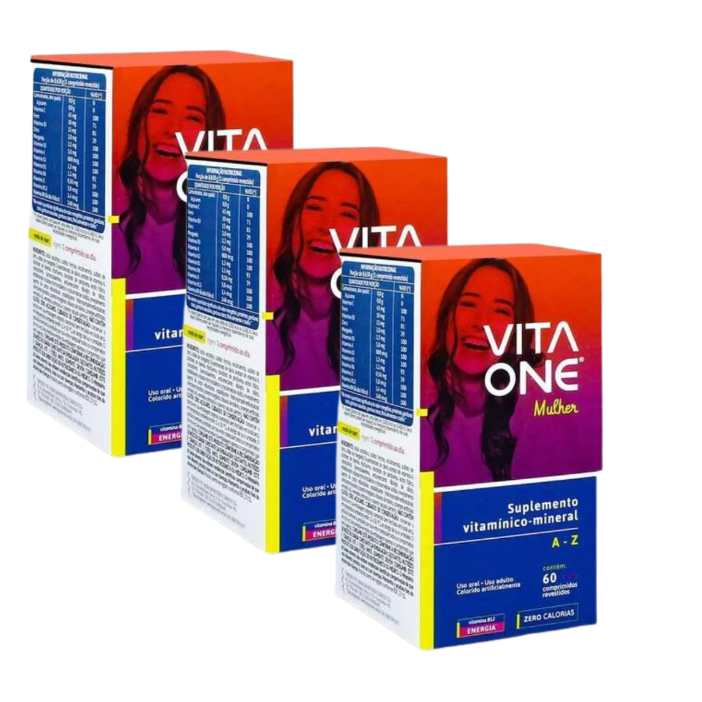 Vitaone Kit 3 Mulher 60 Capsulas Total 180 Atacado | Shopee Brasil
