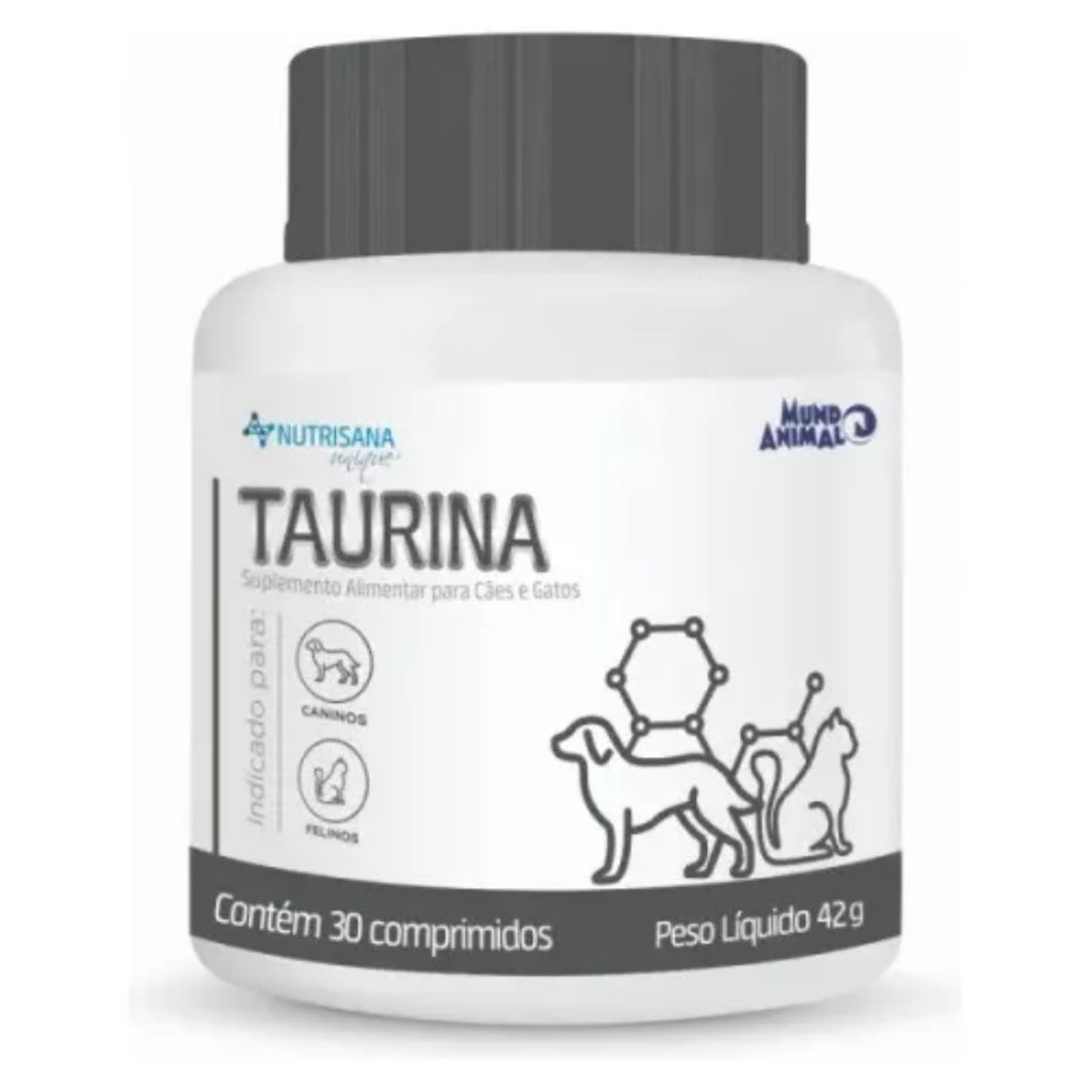 Nutrisana Taurina C/30 Comprimidos 42g - Mundo Animal | Shopee Brasil