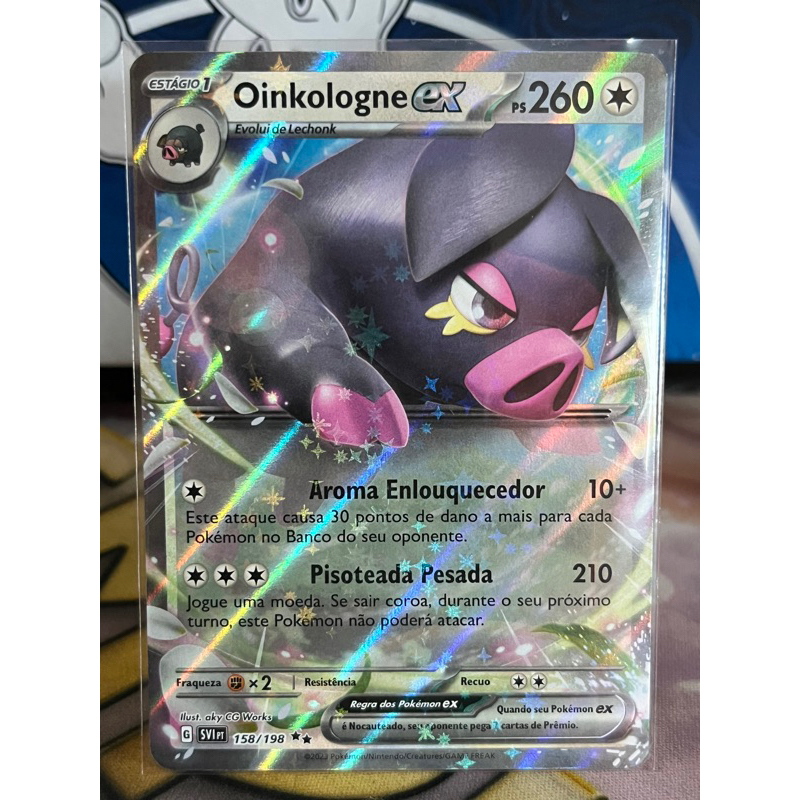 Carta Pokémon Oinkologne EX Ultra Rara Copag | Shopee Brasil