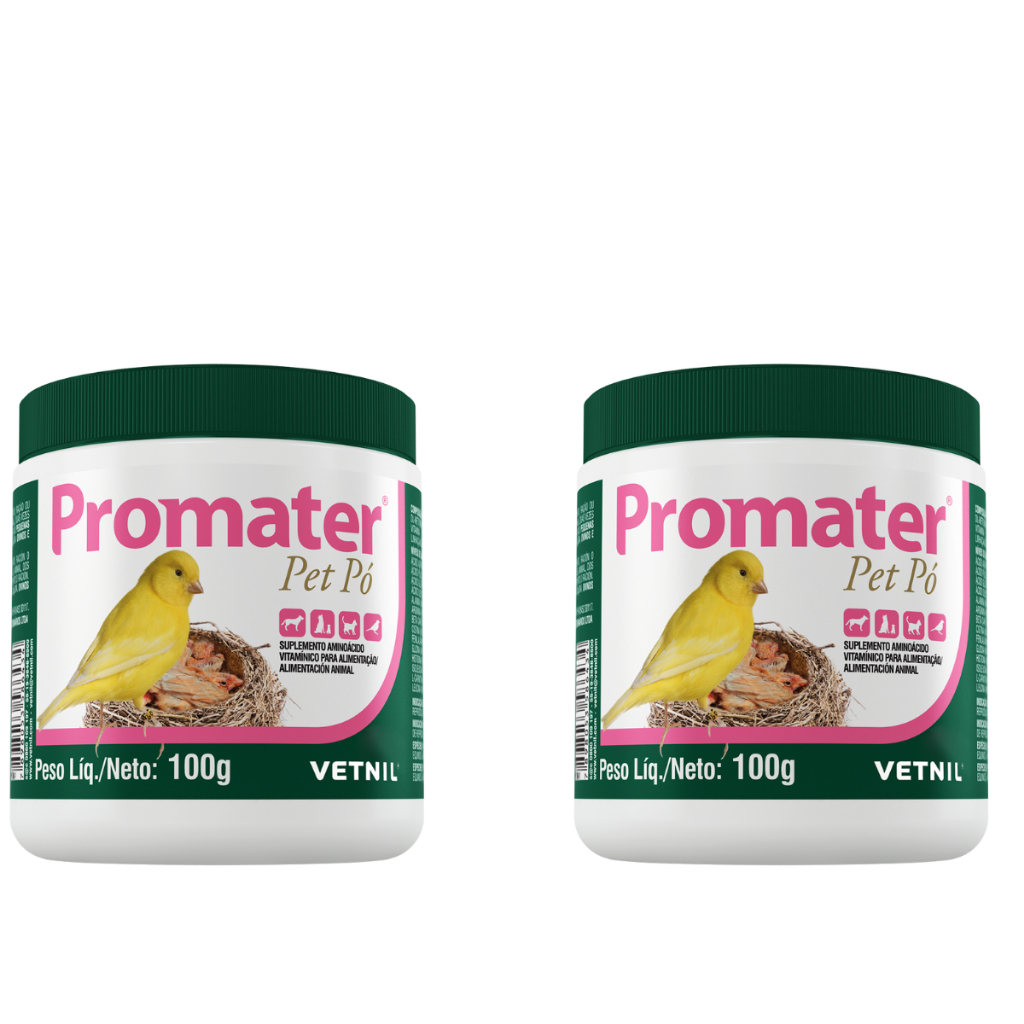 Suplemento Promater Pó 100 Gr - 2 Unidades - Suplemento para aves ...