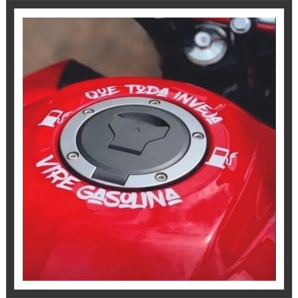 Adesivo Que Toda Inveja Vire Gasolina Tampa Tanque Moto | Shopee Brasil