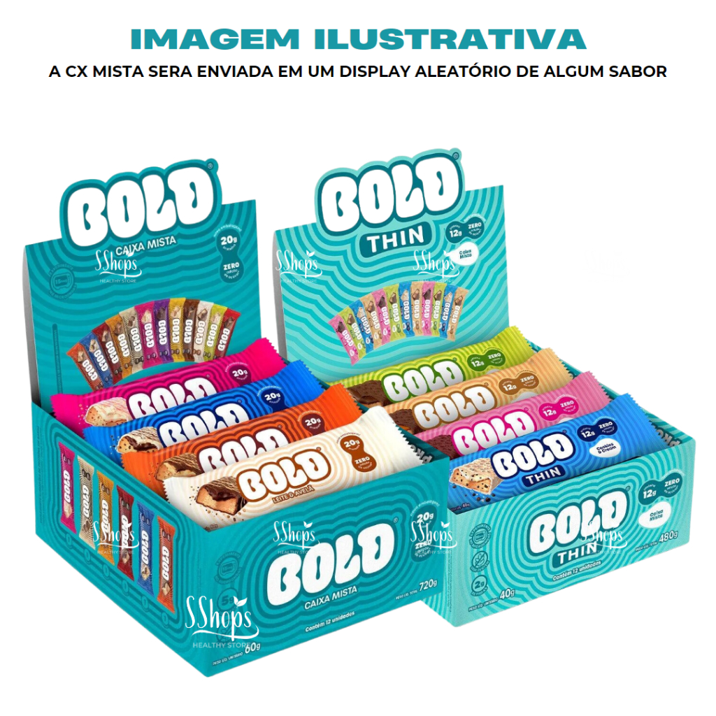 Bold Bar Caixa Mista + Bold Thin Caixa Mista - Combo Surreal | Sabor ...