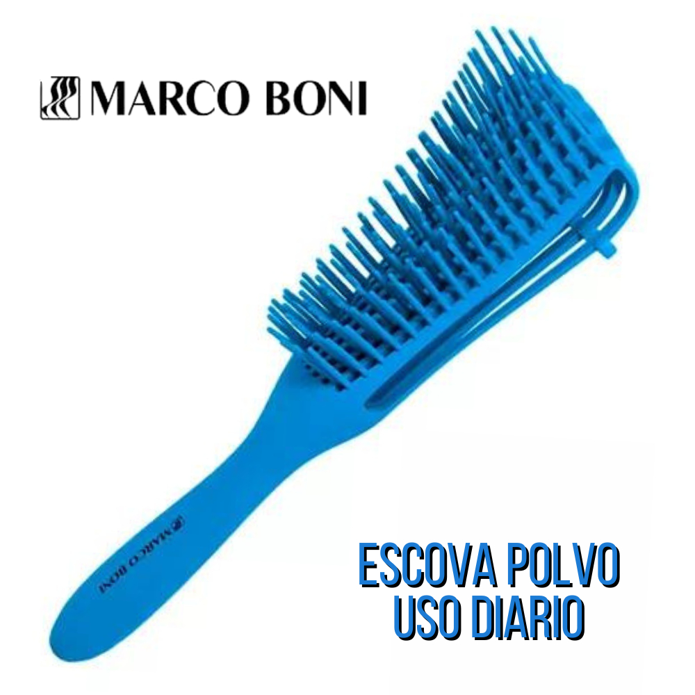 Escova Polvo Massageado Para Cabelos Cacheados Lisos Crespos e ...