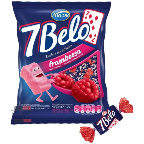 Bala 7 belo Kit bala 5 pacotes 500g - Arcor | Shopee Brasil