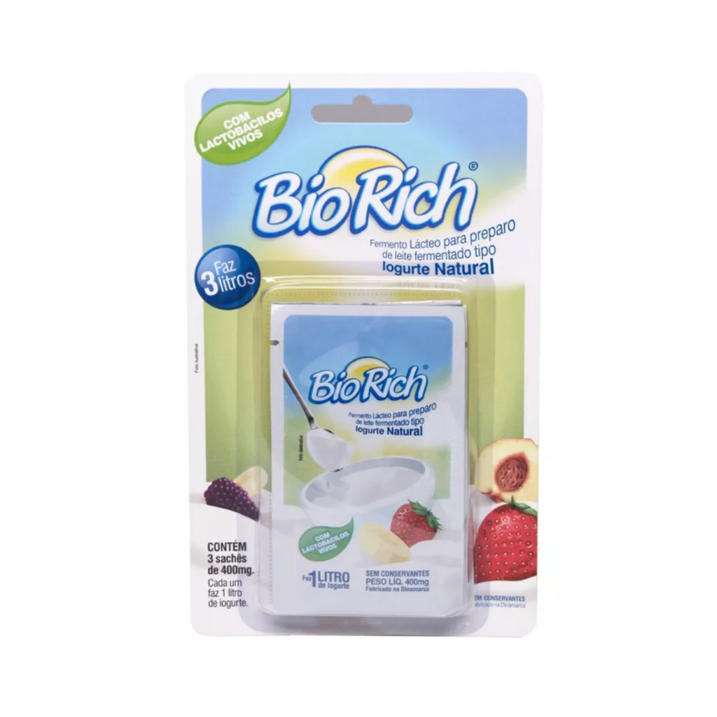 Iogurte Bio Rich Fermento Lácteo Yogurte | Shopee Brasil