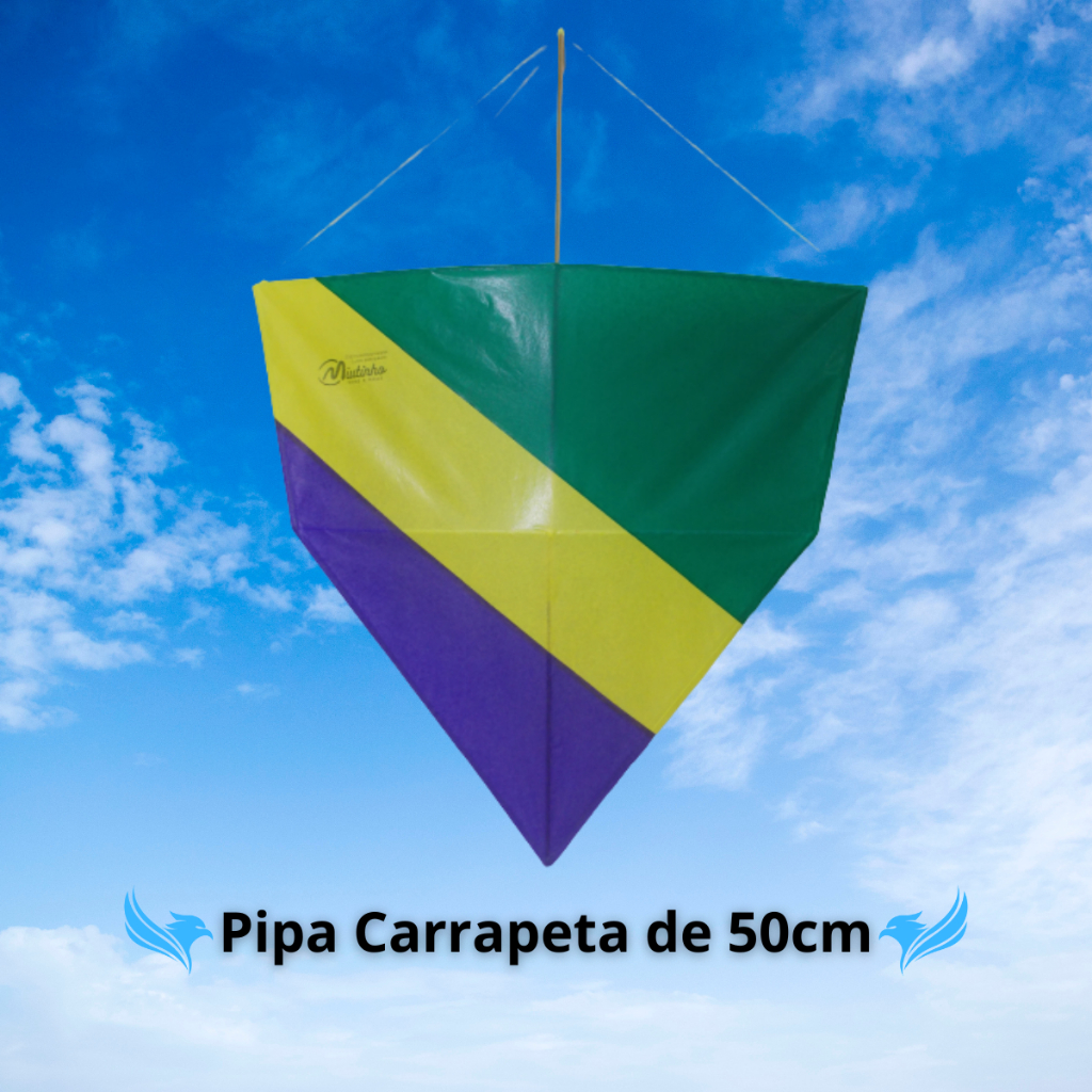 Pipa Carrapeta de 50cm no Corte Recorte Simples - Pacote com 25 ...