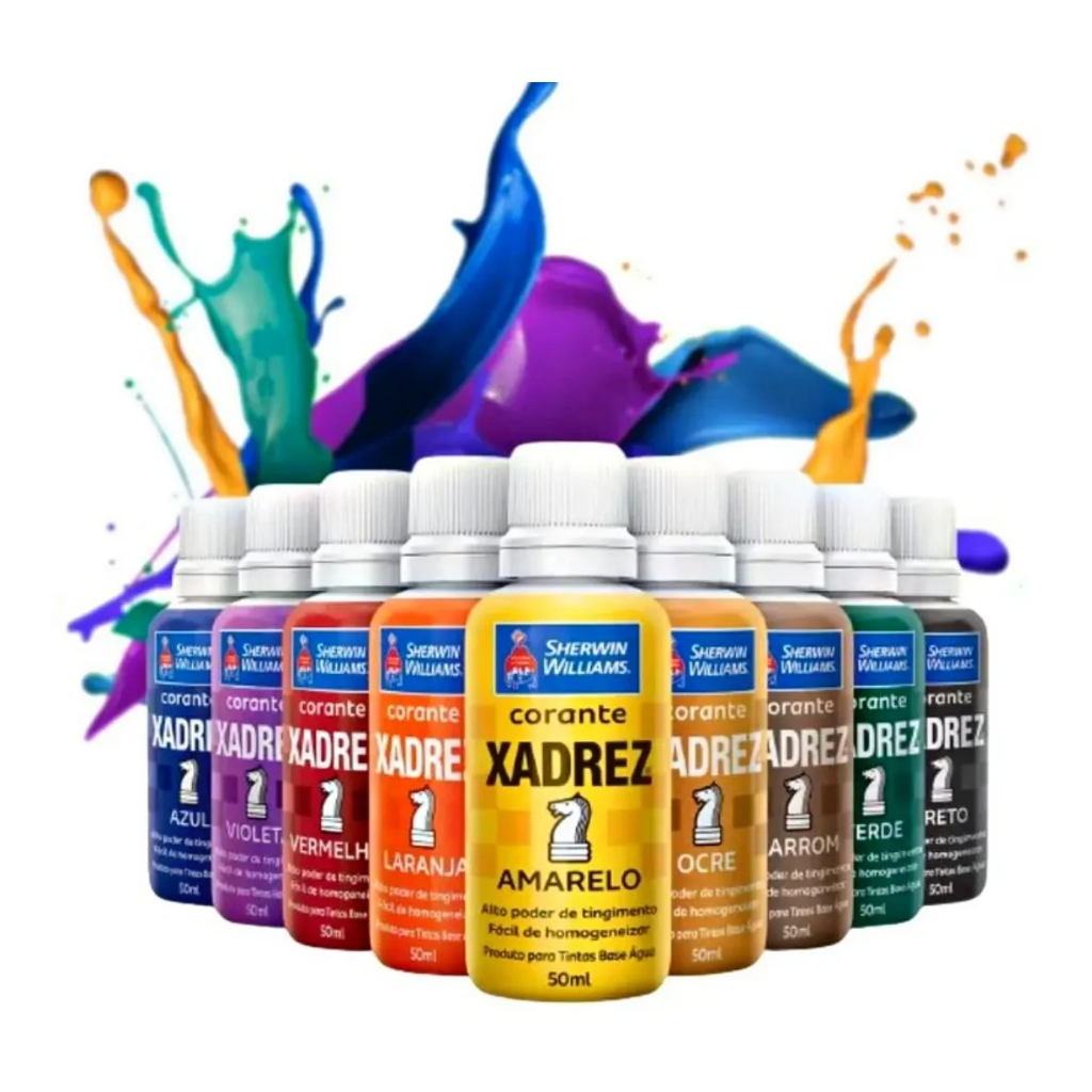 Corante Líquido Xadrez 50ml Sherwin Williams 9 CORES | Shopee Brasil