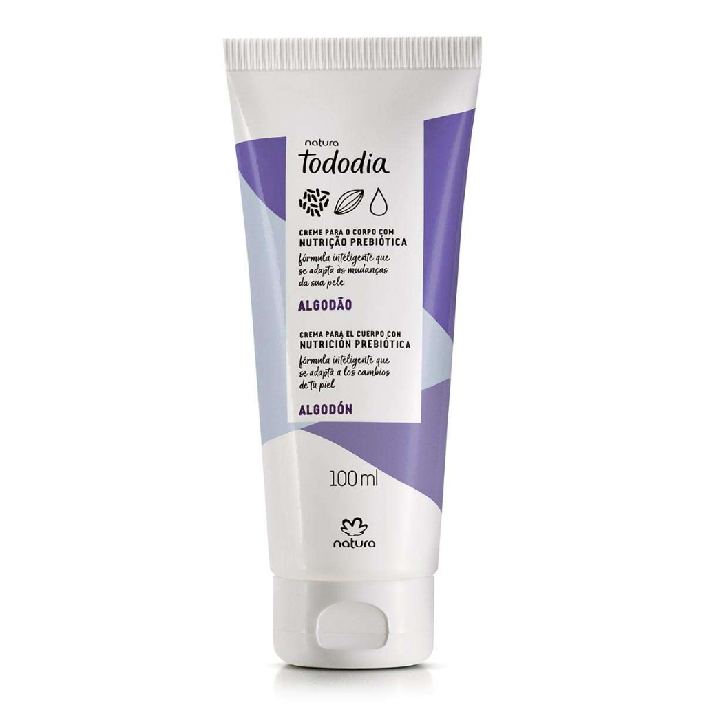 Creme desodorante nutritivo para o corpo Tododia Algodão | Shopee Brasil
