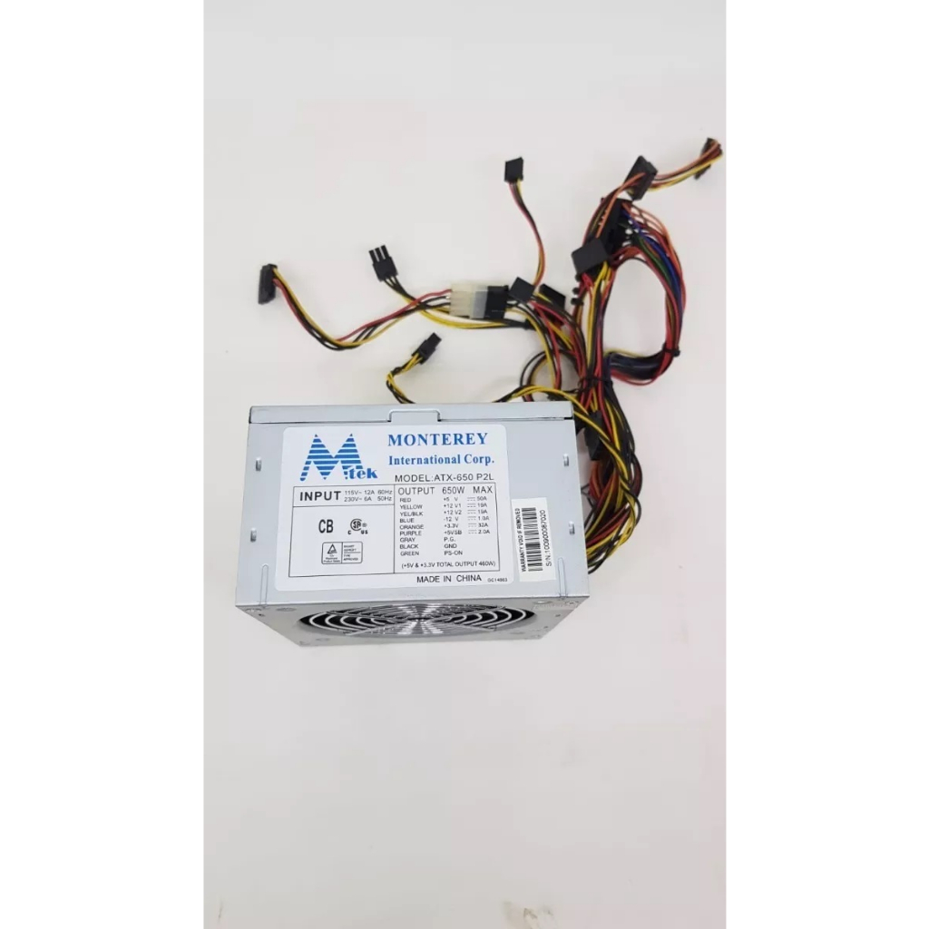 Fonte Atx 500W Real C2 Tech Puf 4050s 12v 20/24pin semi nova | Shopee Brasil